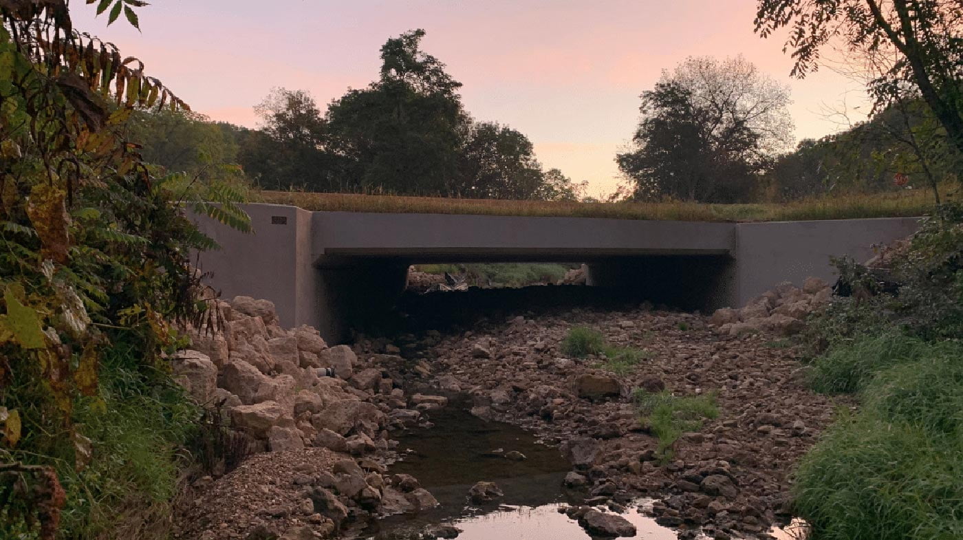 CTH P Bridge over Timber Coulee Creek | Structures | KL Engineering