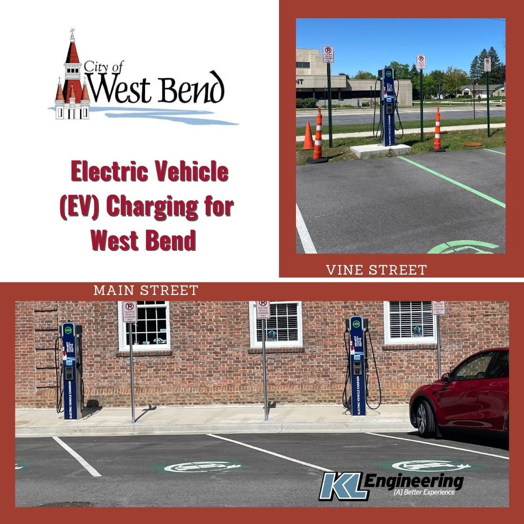 West Bend Electrical Vehicle Charging Stations | KL Engineering