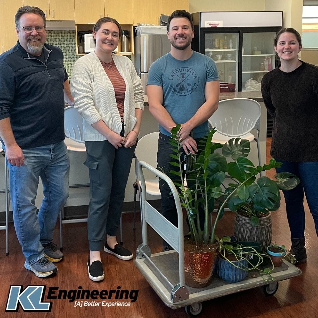 2025 Repotting Plants in Madison Office | KL Engineering