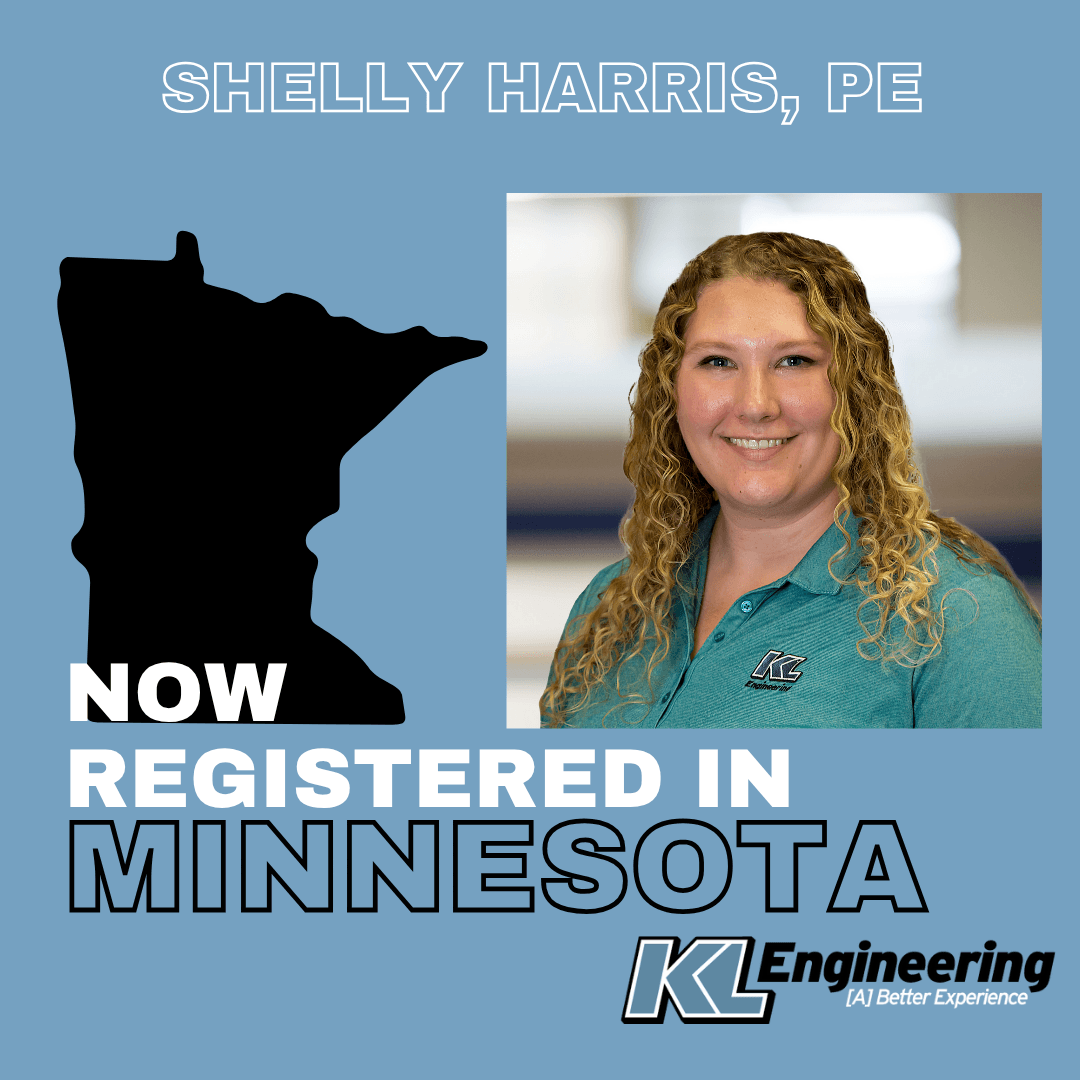 Shelly Harris now Licensed PE in Minnesota! | KL Engineering